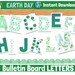 Earth Day Bulletin Board Letters, Printable Bulletin Board Letters ...