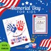 Memorial Day Handprint, Printables for Kids, Handprint Art, Patriotic ...