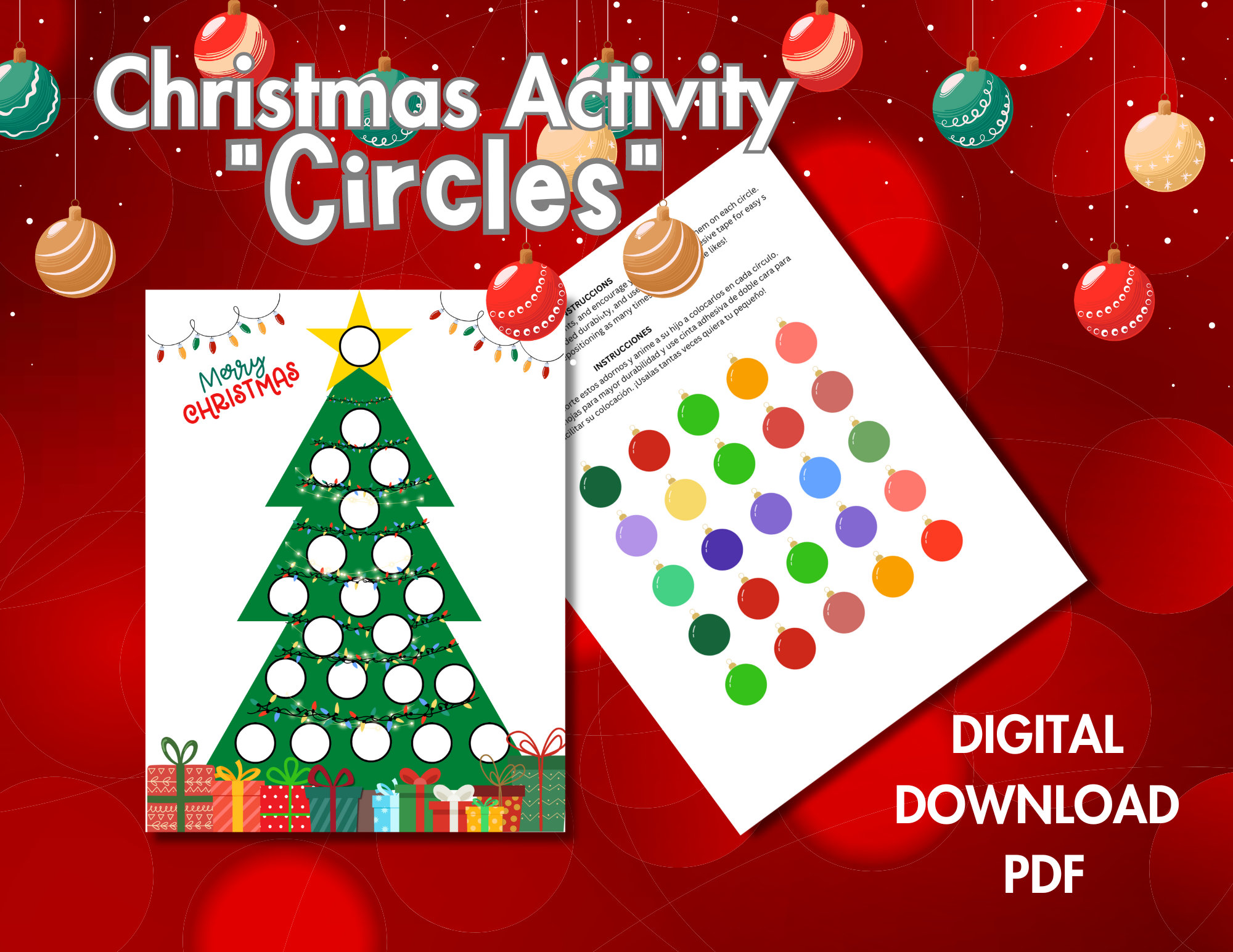 Christmas Tree Dot Marker Printable / Dot Marker Activities for ...