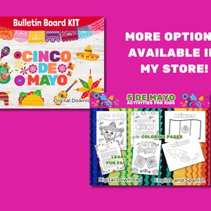Cinco De Mayo Bulletin Board Kit: Classroom Decor (digital Download) - Etsy