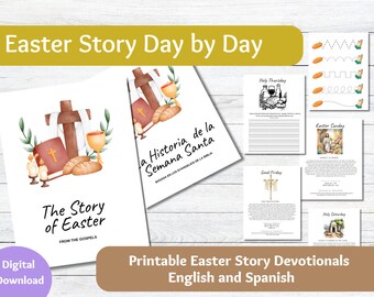 Easter Story Printable for Kids, Jesus on the Cross Craft, Story of ...