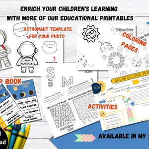 Solar Eclipse Paper Headband, Eclipse Printable Craft, Solar Eclipse ...