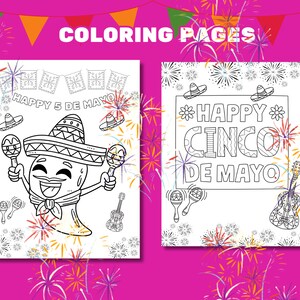Cinco De Mayo Coloring Pages, Homeschool Cinco De Mayo Printable ...