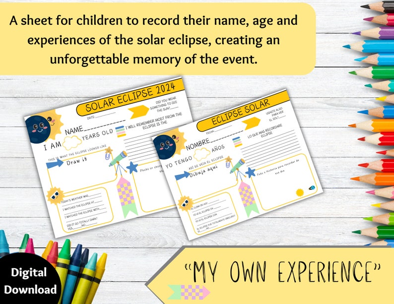 Solar Eclipse 2024 Activity Bundle, Solar Eclipse Coloring Pages, Solar ...