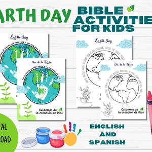Earth Day Bible Lesson for Kids, Printable, Earth Day Handprint ...
