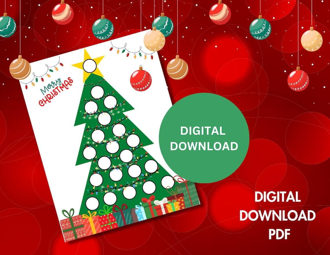 Christmas Tree Dot Marker Printable / Dot Marker Activities for ...