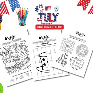 4th of July, Coloring Page, Printables for Kids, Coloring Book ...