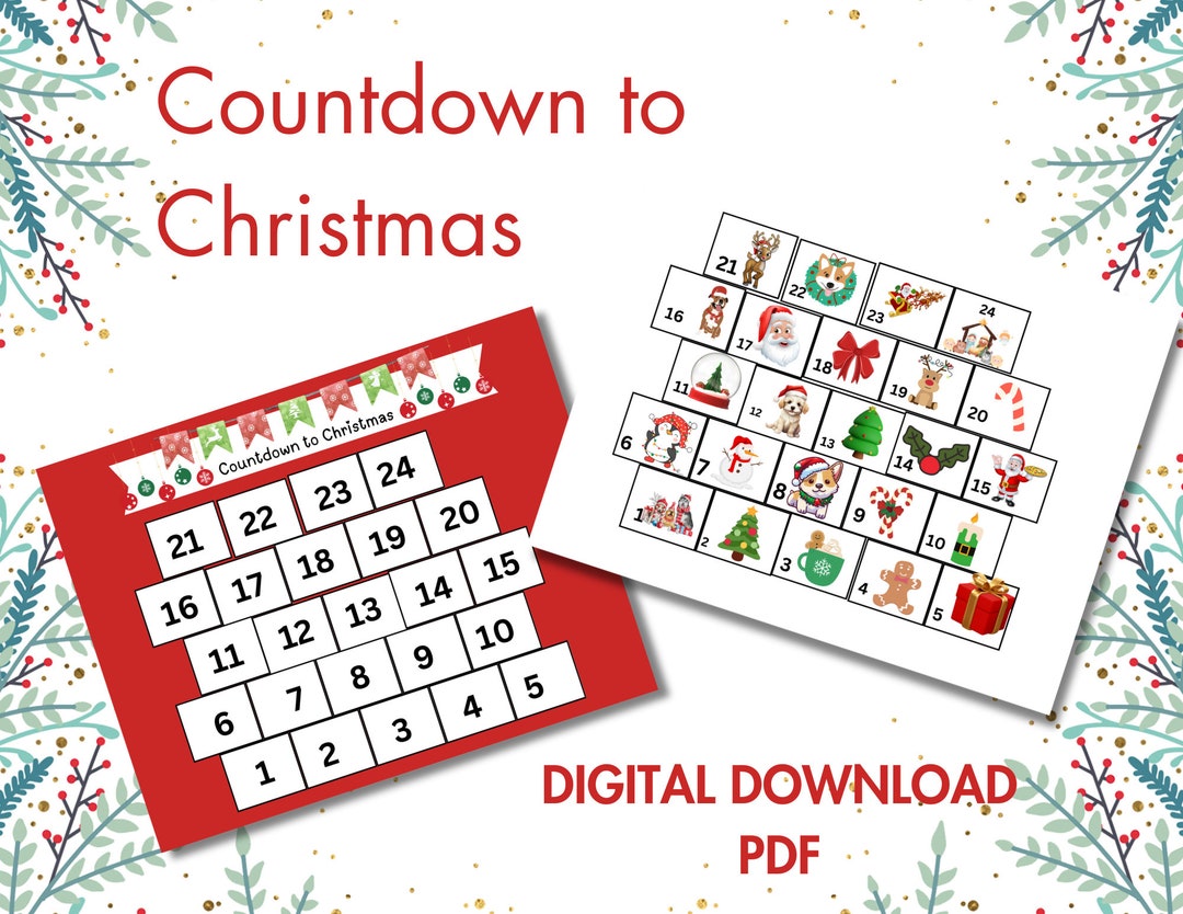 Christmas Countdown Crafts for Kids | Christmas Countdown Advent ...