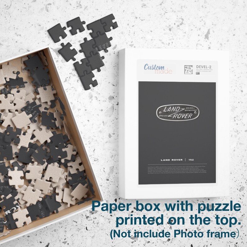 Land Rover Logo 1948 Jigsaw Puzzle, Classic Land Rover Car, Range Rover ...