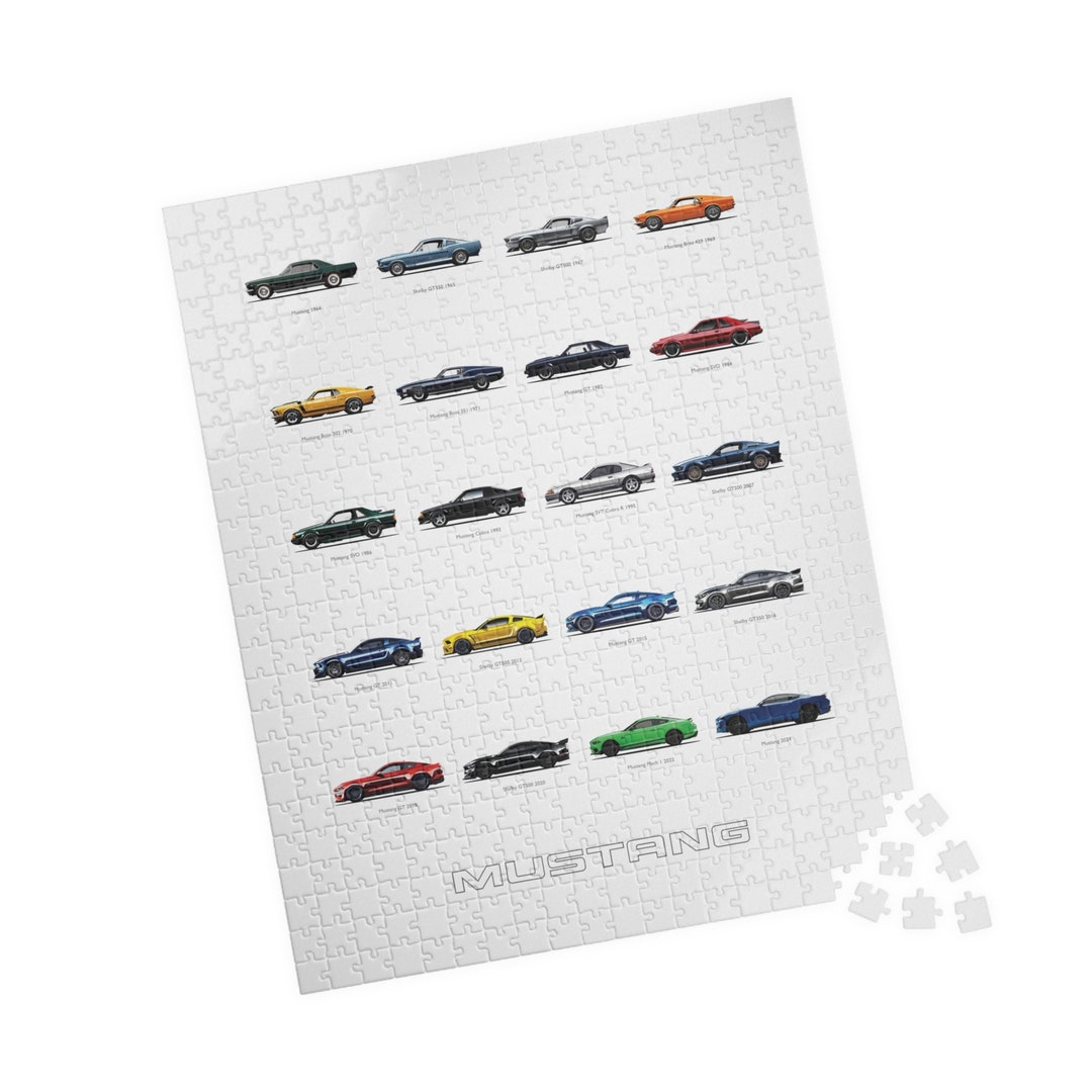 Ford Mustang Car Collection Jigsaw Puzzle Classic Mustang - Etsy New ...