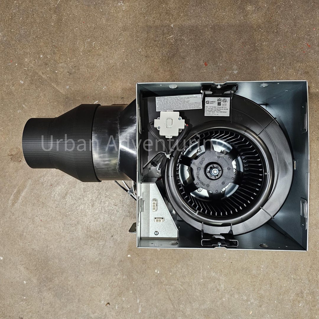 6" Round to 4" Round Duct Reducer for Bathroom Exhaust Ventilation Fans ...