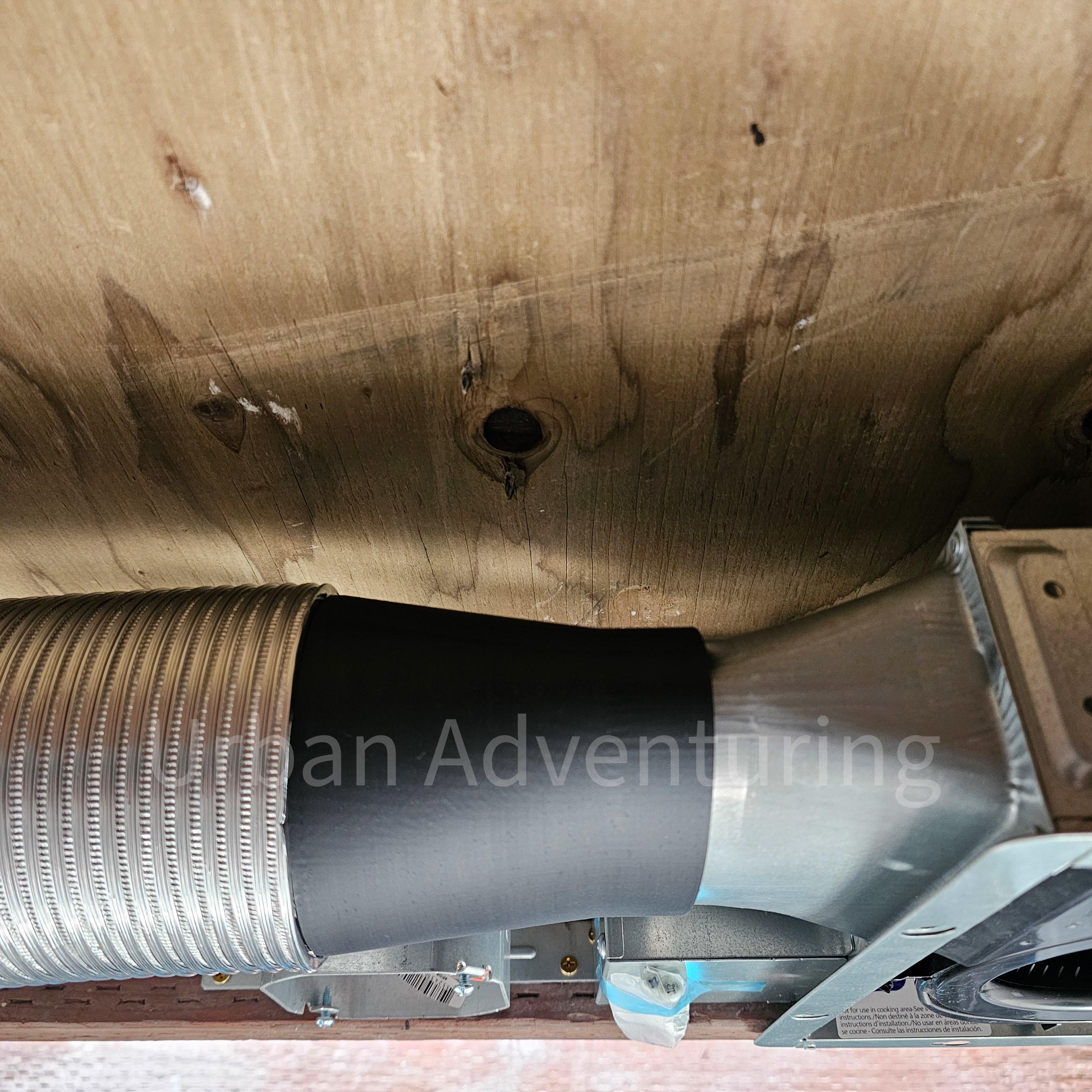 4" Oval to 4" Round Duct Adapter for Panasonic Bathroom Exhaust ...