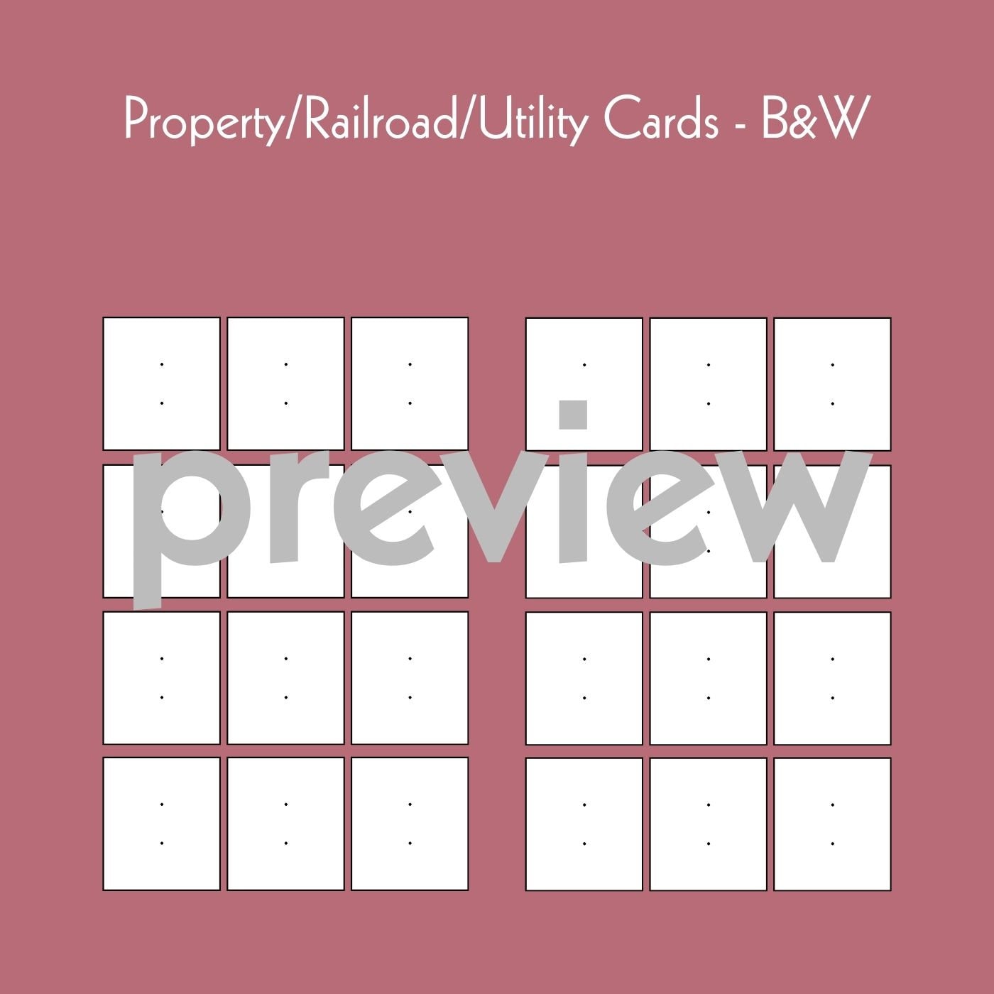 Custom DIY Monopoly Board Template Bundle | the CHEAPEST Digital ...