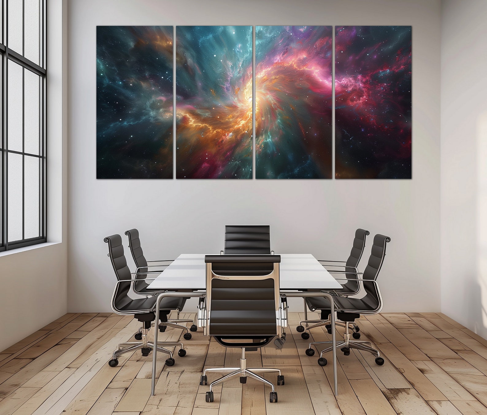 Colorful Space Canvas Wall Art Trendy Galaxy Decor Zen Wall Art Space ...