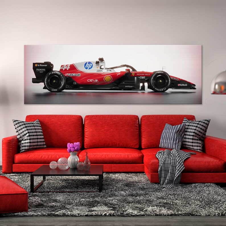 Trendy Formula 1 Car 2026 Canvas Wall Art Sports Print F1 Racing Decor ...