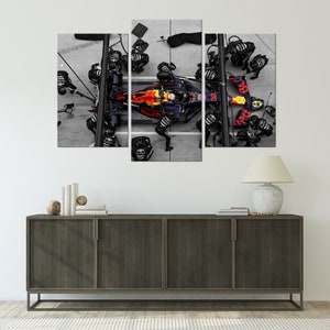Formula 1 Canvas Wall Art Racing Car Print Sport Canvas Extra Large ...