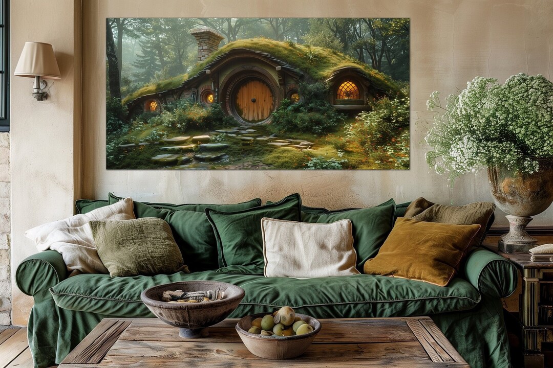 Fantasy Door Canvas Wall Art Library Decor Book Lover Gift Fantasy ...