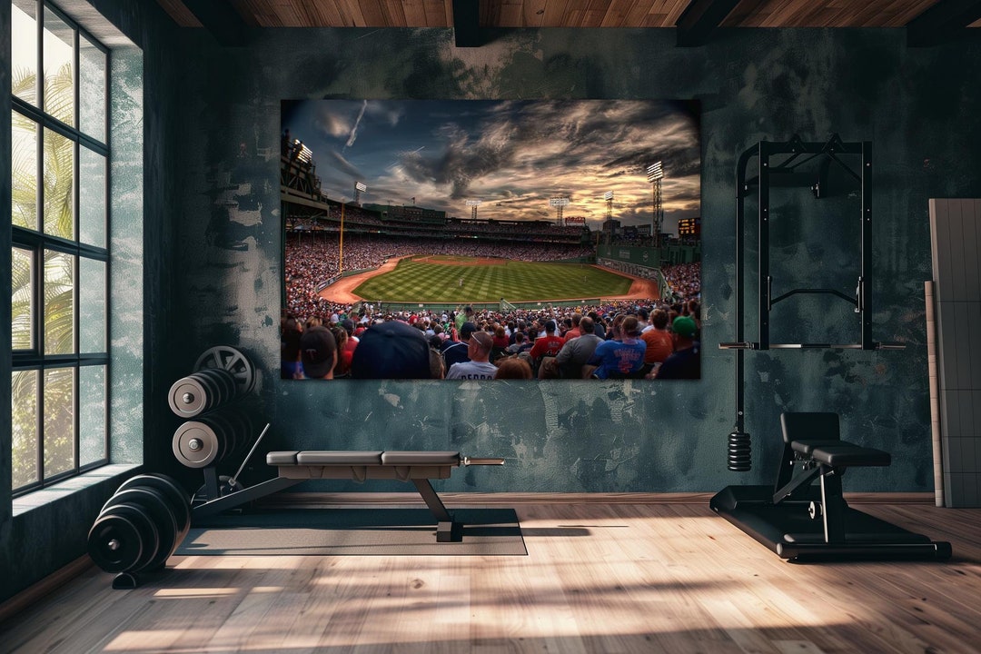 Fenway Park Baseball Stadium Canvas Wall Art Man Cave Decor Baseball ...