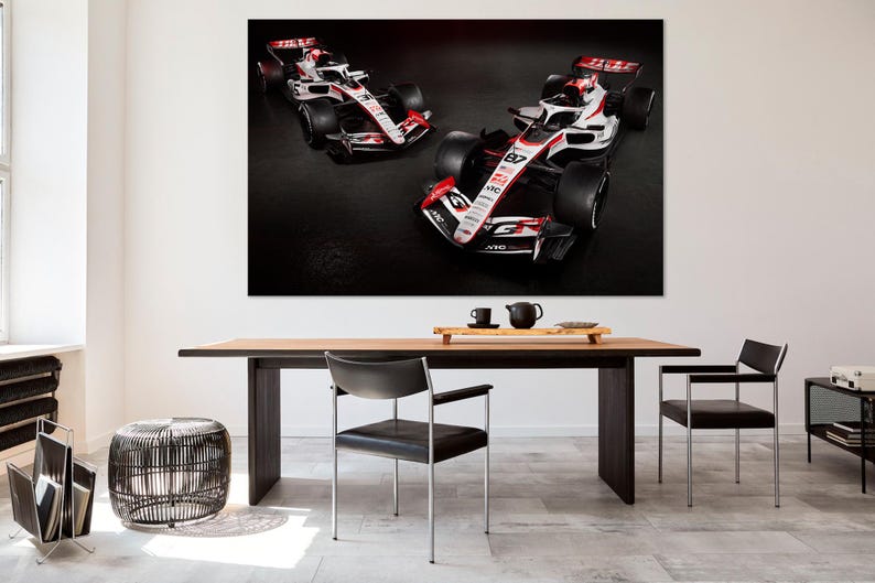 Racing Cars F1 2026 Canvas Wall Art Formula One Decor Modern Auto Print ...