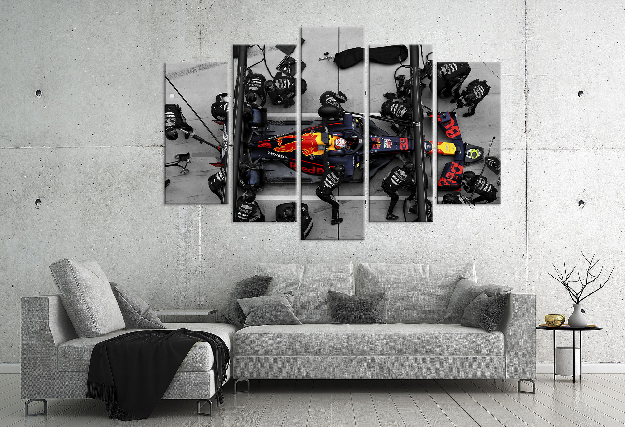 Formula One Canvas Wall Art Man Cave Decor Racing Car F1 Print - Etsy