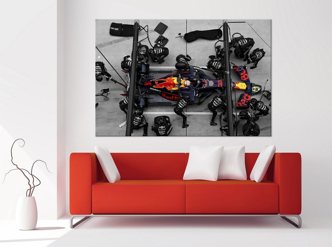 Formula One Canvas Wall Art Man Cave Decor Racing Car Print Formula 1 ...