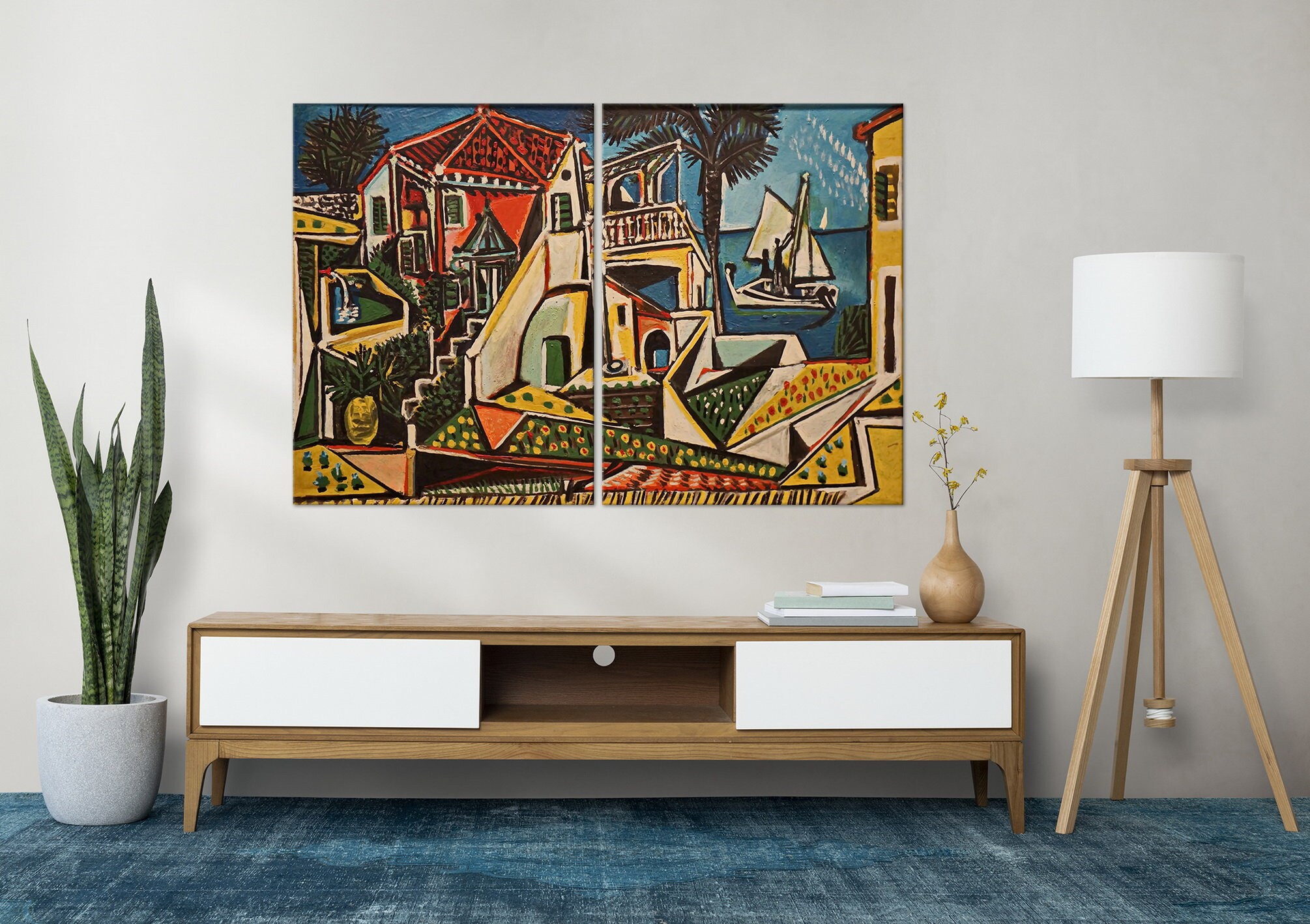 Picasso Canvas Wall Art Mediterranean Landscape Art Picasso Painting ...