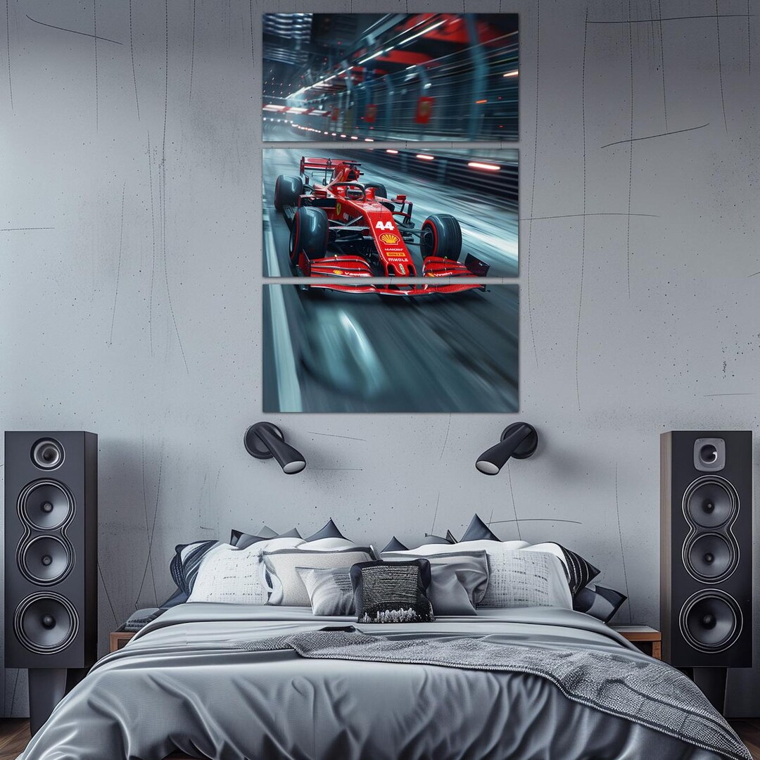 Car Formula One Canvas Wall Art College Dorm Decor 2025 F1 Wall Art ...