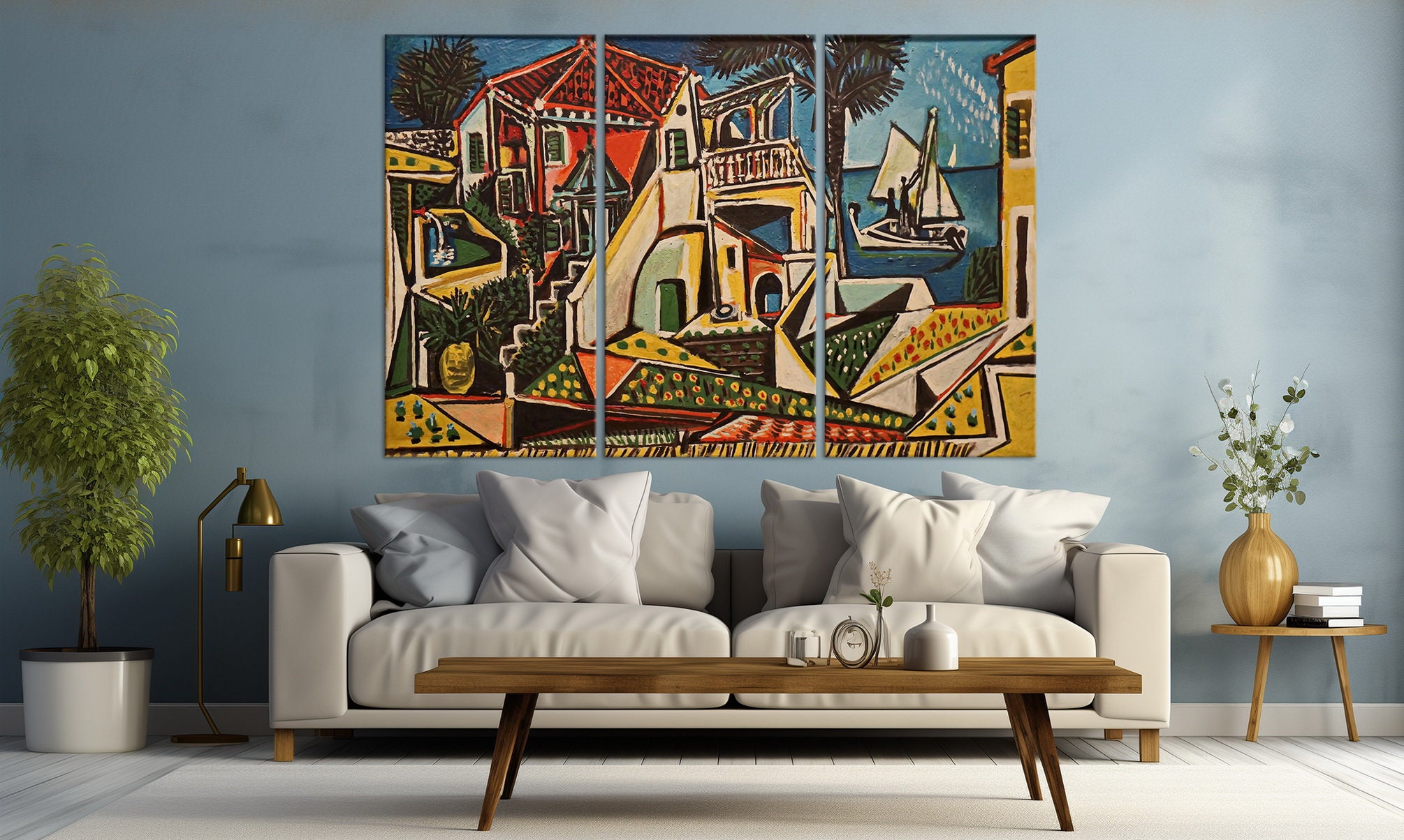 Picasso Canvas Wall Art Mediterranean Landscape Art Picasso Painting ...
