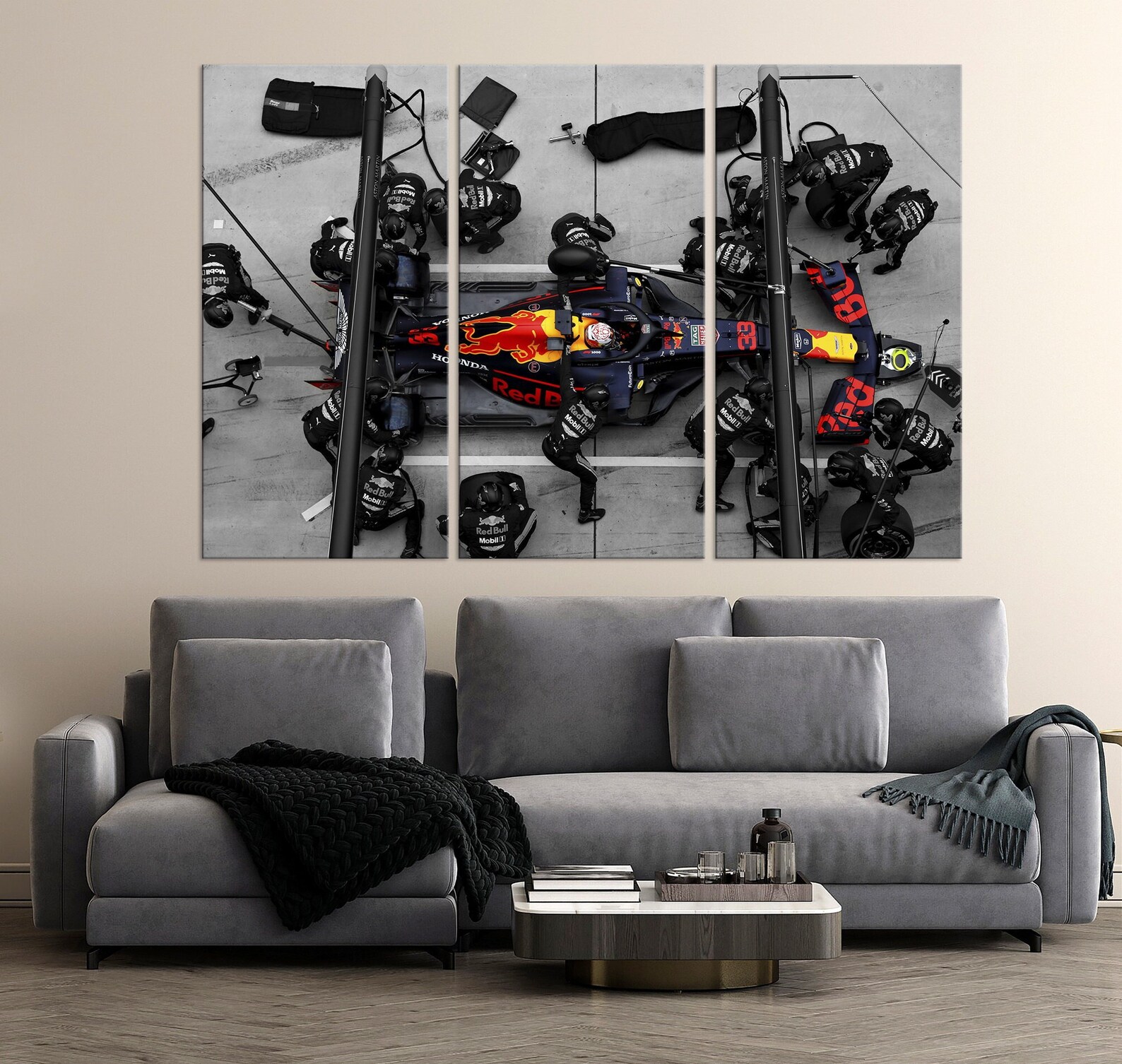 Formula One Canvas Wall Art Man Cave Decor Racing Car F1 Print - Etsy