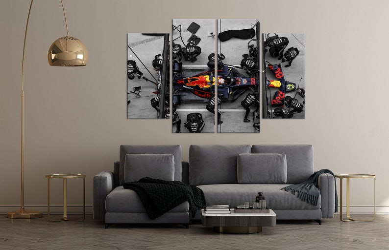 Formula One Canvas Wall Art Man Cave Decor Racing Car F1 Print - Etsy