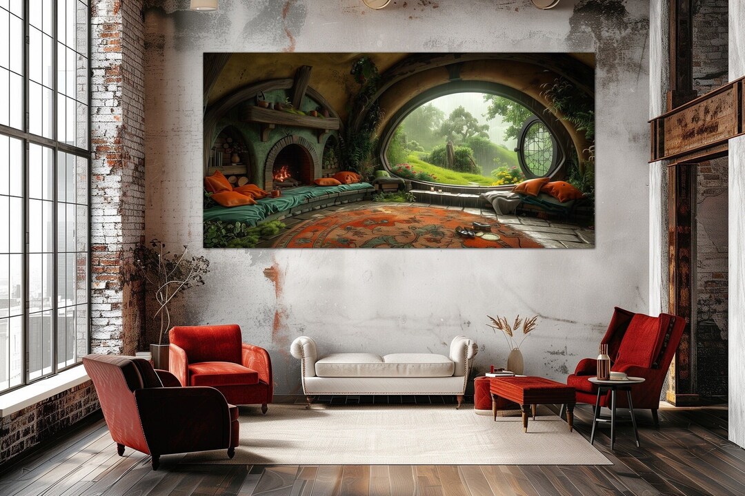 Cozy Cottagecore Canvas Wall Art Boho Wall Decor Whimsical Wall Art ...