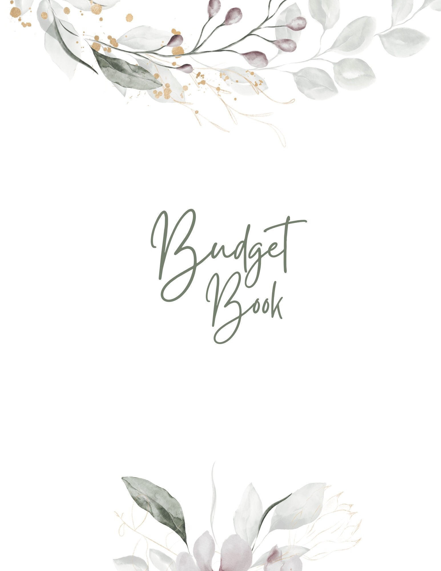 Monthly Budget Book - Etsy
