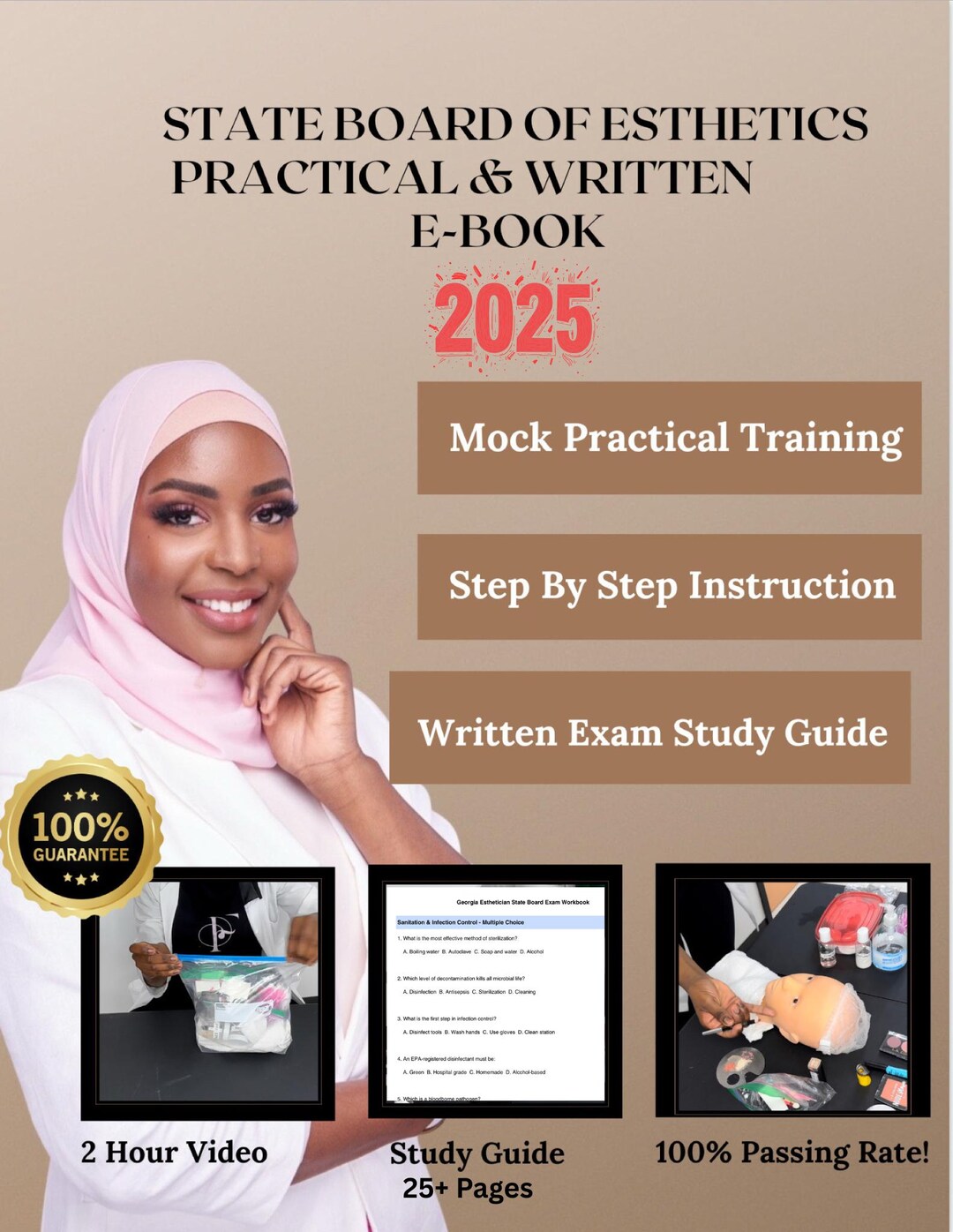 Georgia State Board Esthetician Practical & Written Ebook - Etsy