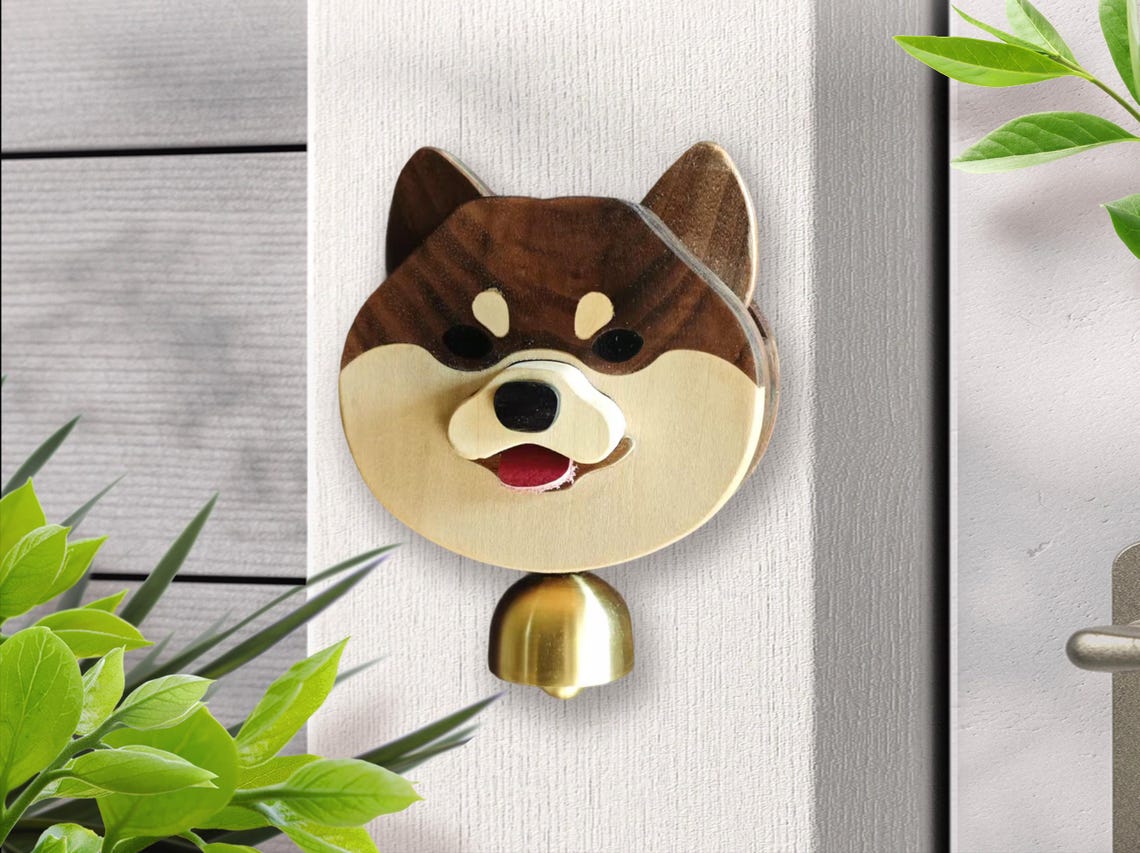 Handmade Wooden Shiba Inu Doorbell, Home Decor Gift - Etsy