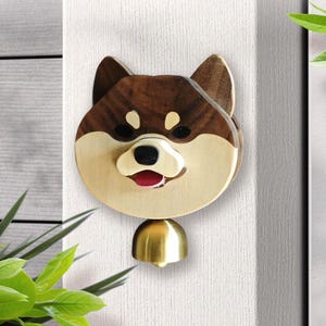 Handmade Wooden Shiba Inu Doorbell, Home Decor Gift - Etsy