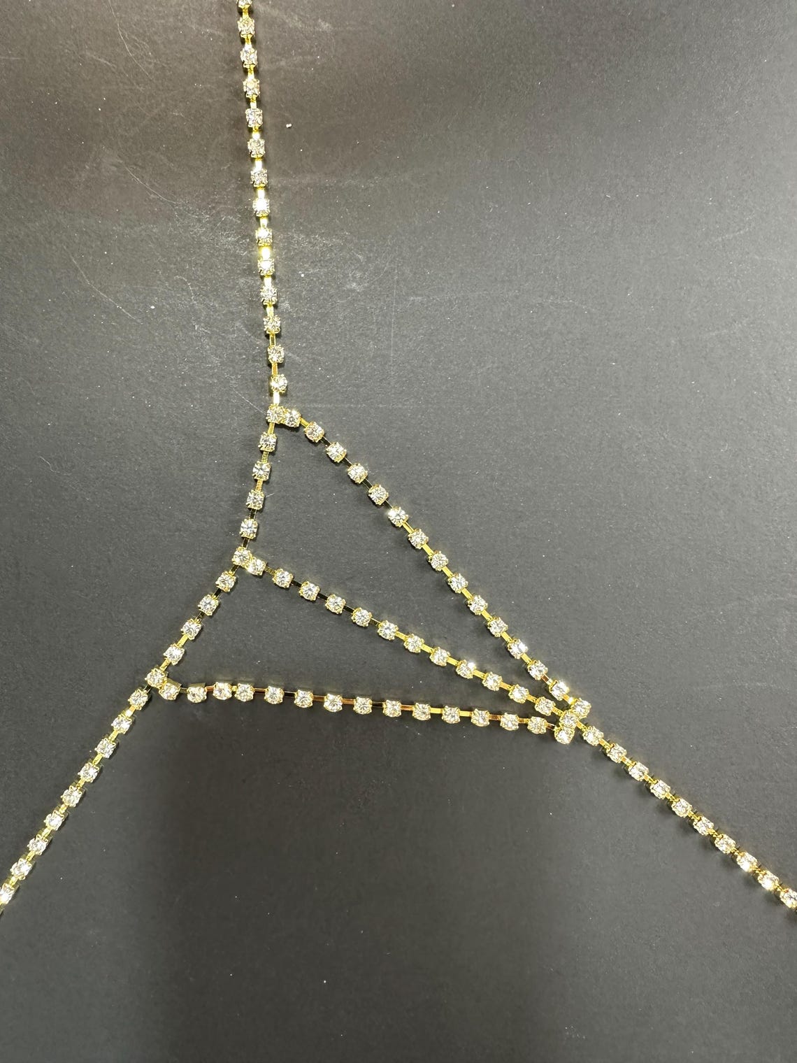 All-match Rhinestone Bikini Body Chain Women Rhinestone Ladies ...