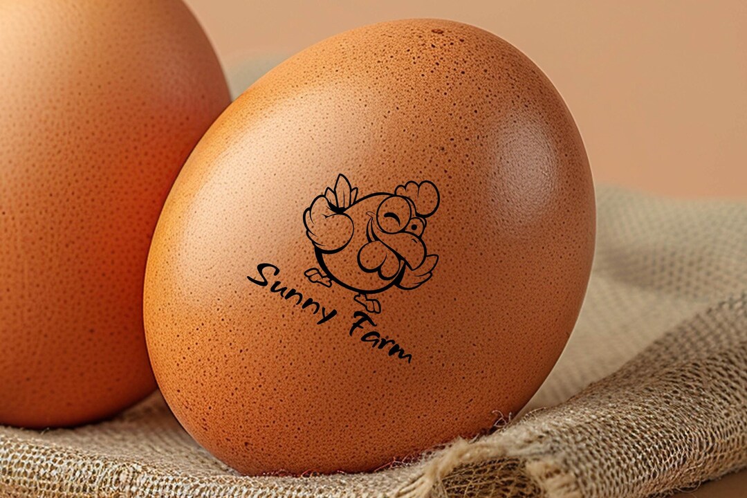 Personalized Egg Marking Rubber Stamp Kit, Chicken Egg Stamp, Stamp ...