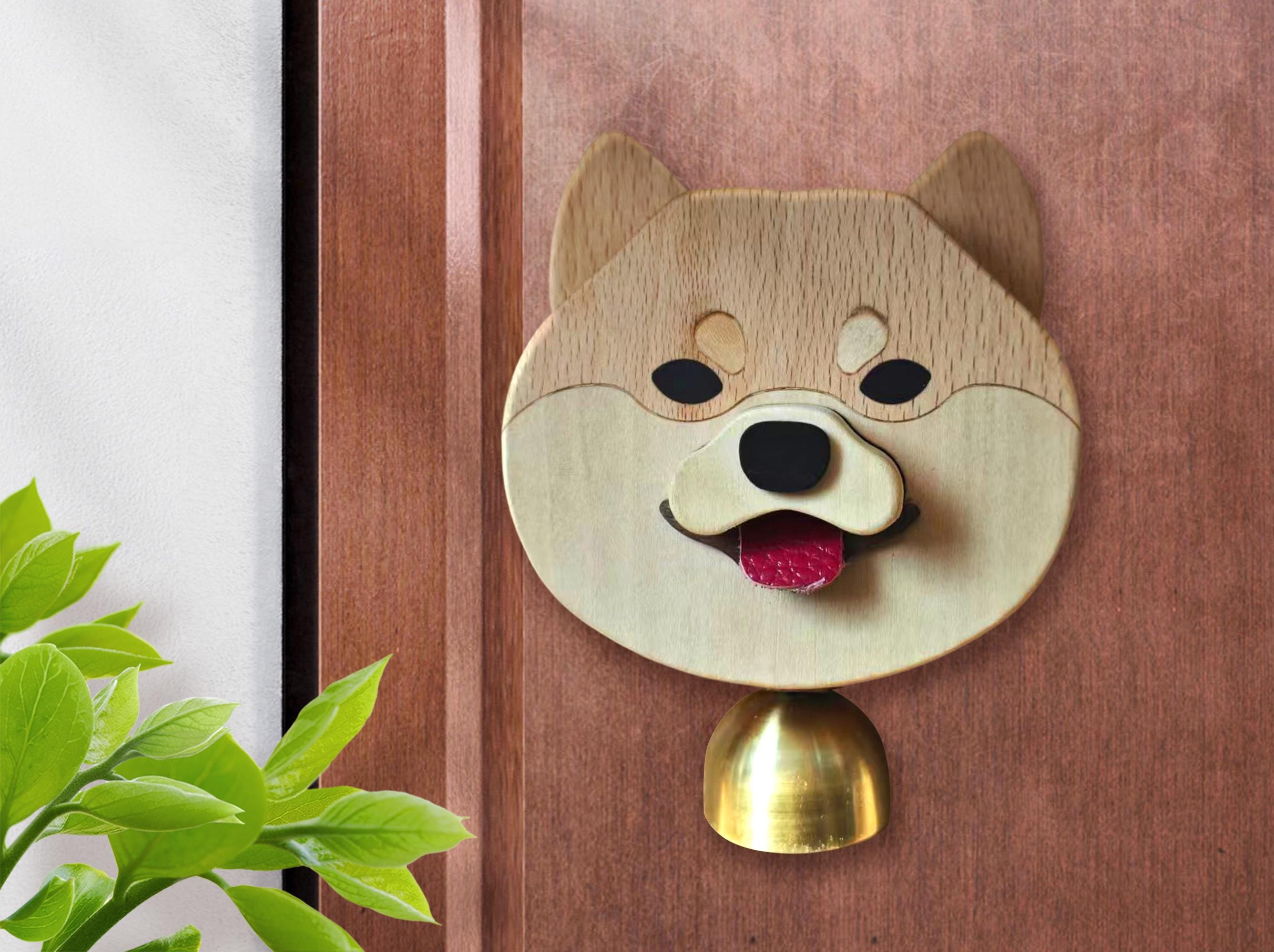 Handmade Wooden Shiba Inu Doorbell, Home Decor Gift - Etsy