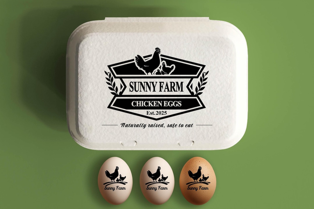 Custom Egg Carton Stamp Personalized Egg Stamp for Cartons, Farm Egg ...