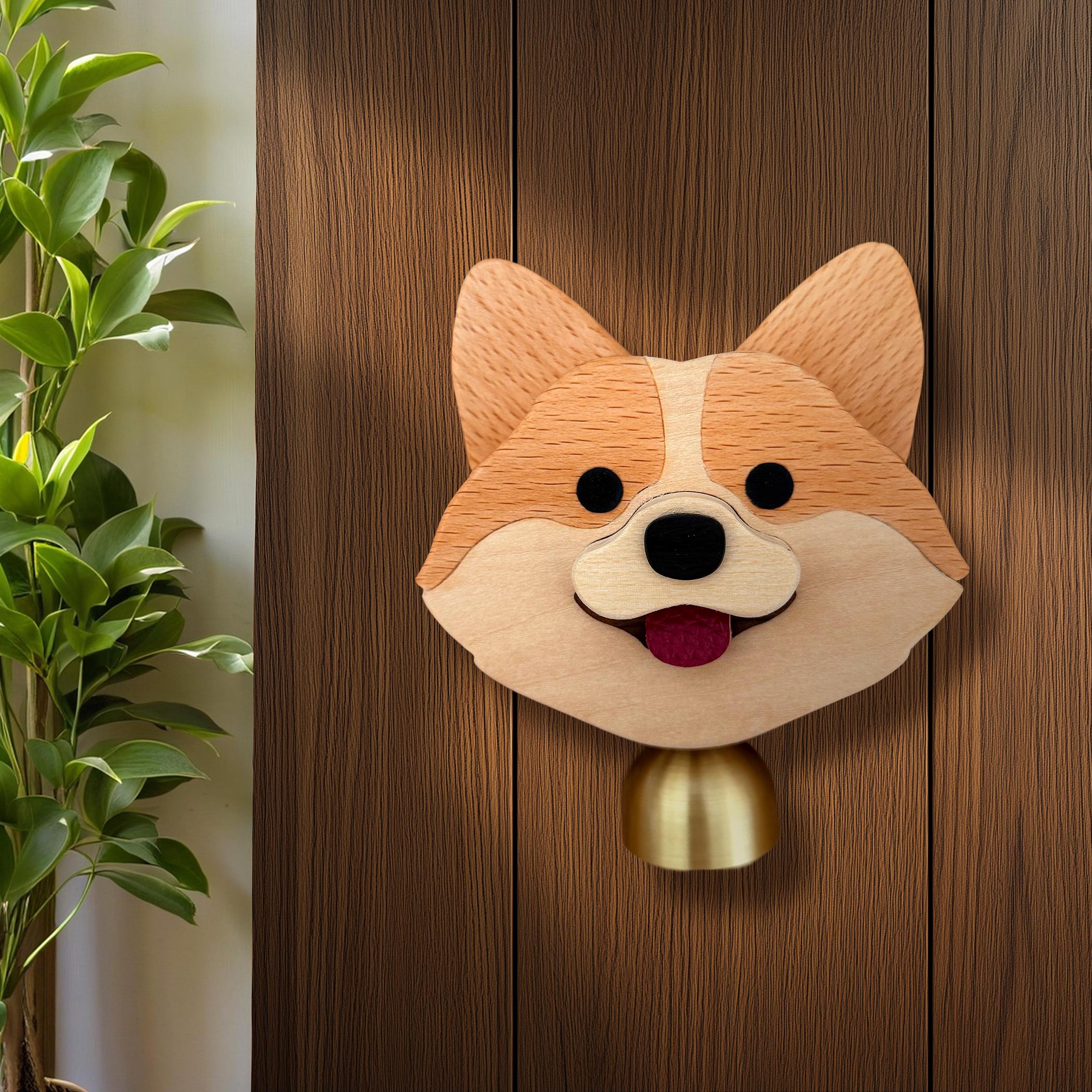 Handmade Original Doorbell, Wooden Doorbell, Dog Doorbell, Animal ...