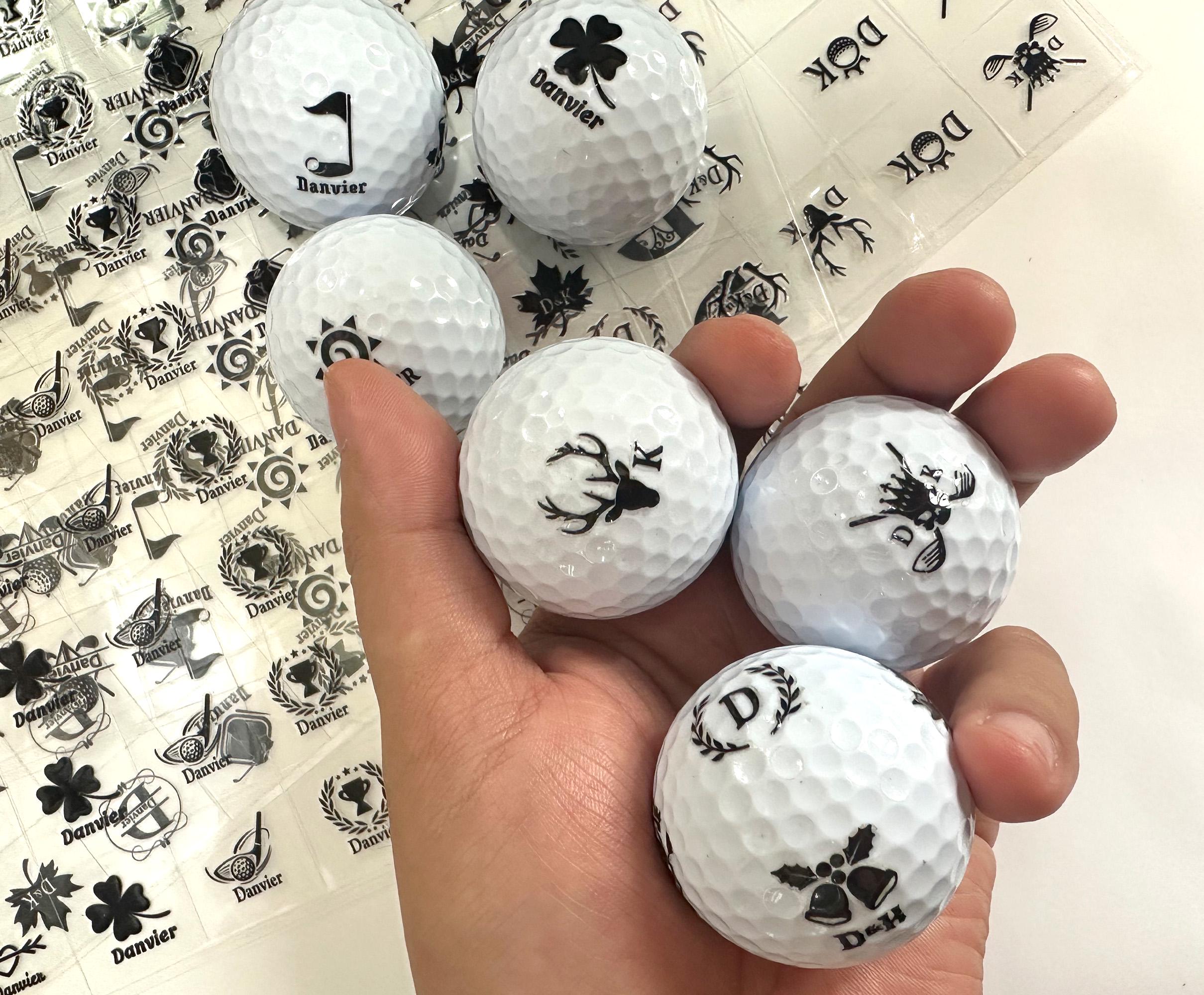 Custom Golf Decals\personalized Golf Ball Sticker\golf Gift for Dad ...