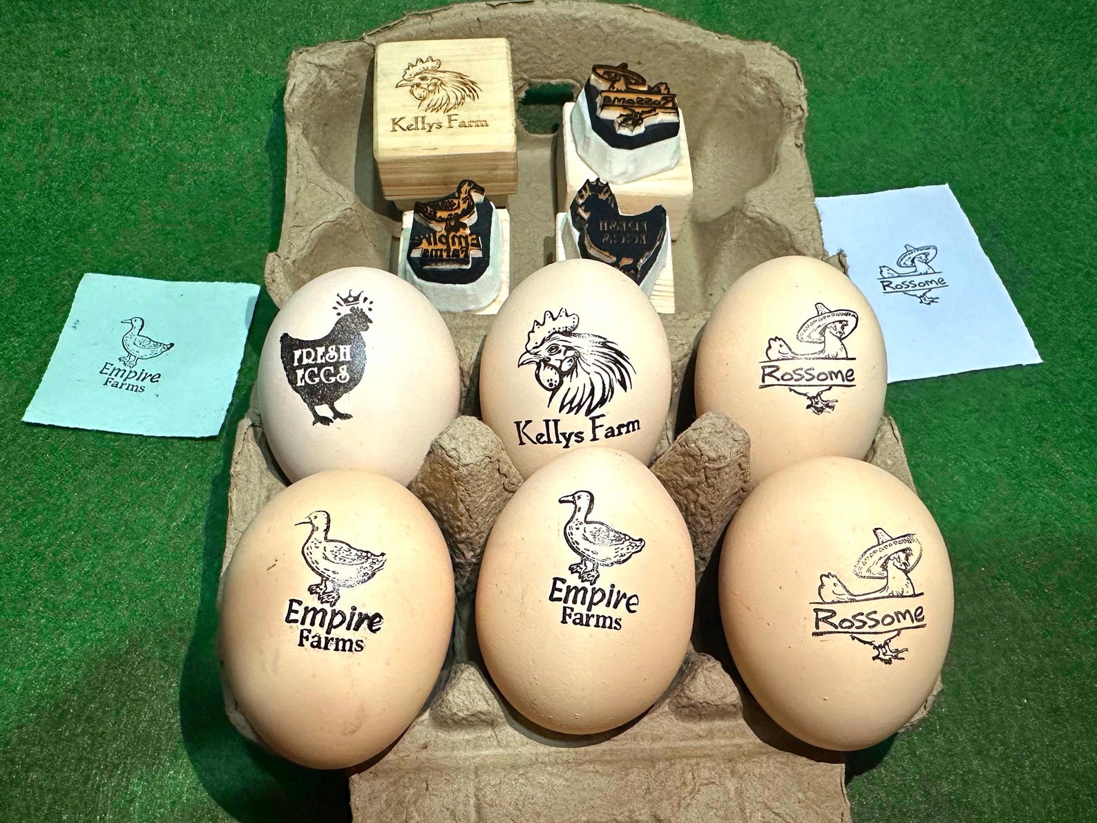 Custom Chicken Egg Rubber Stamp, Farm Fresh Eggs, Backyard Farmer Gift ...