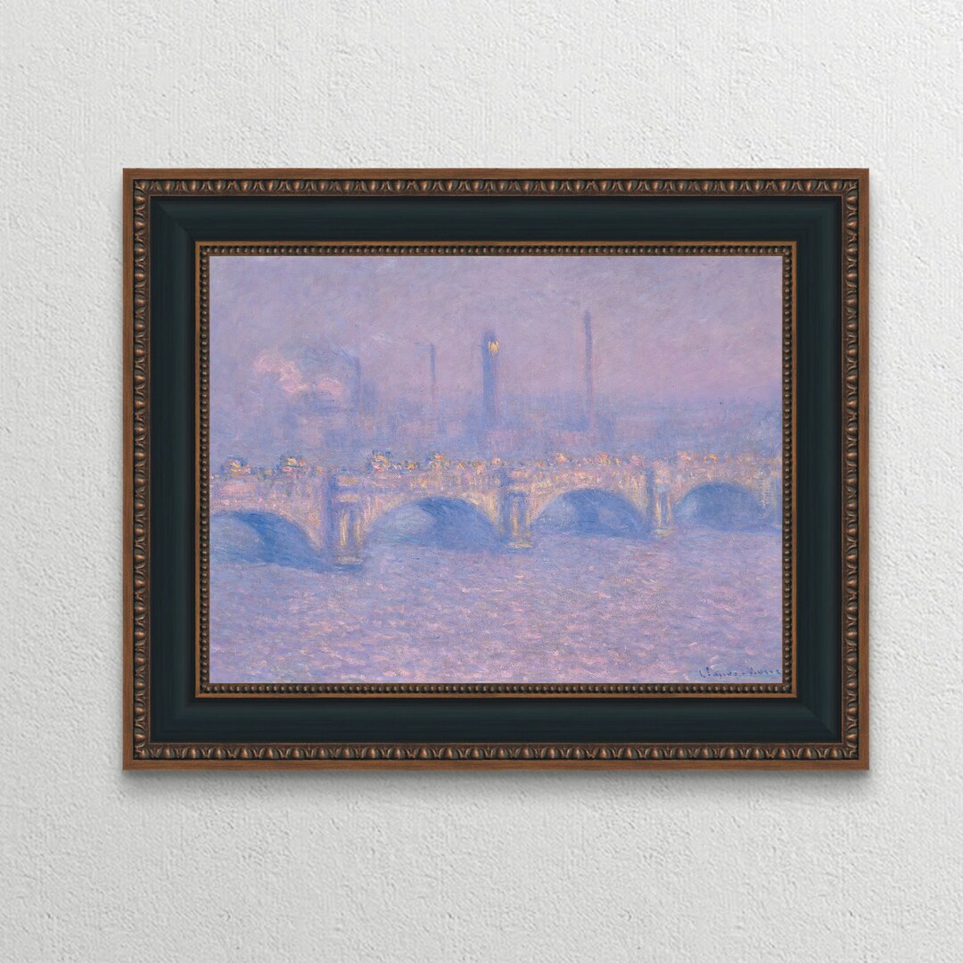 Claude Monet, Waterloo Bridge, Sunlight Effect, 1903, Art Print ...
