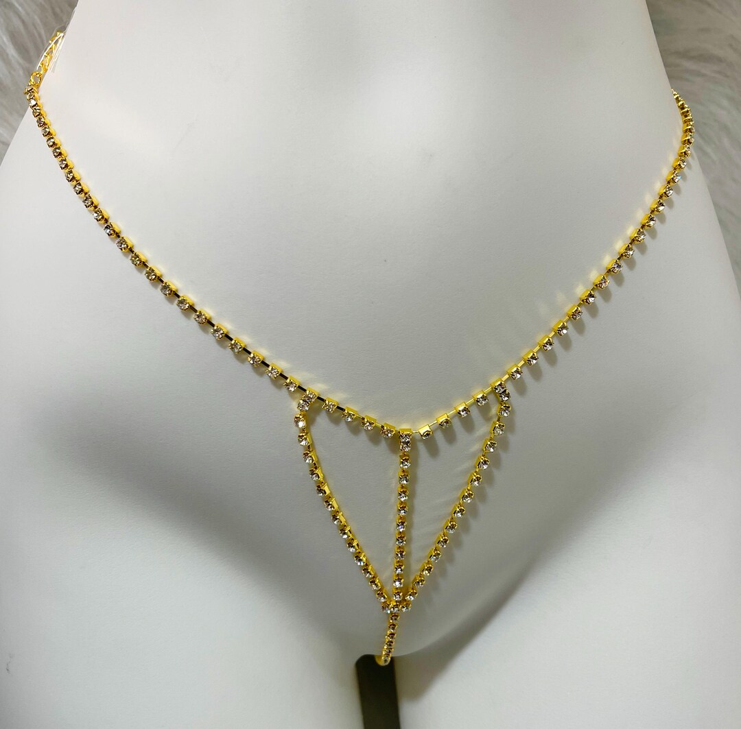 All-match Rhinestone Bikini Body Chain Women Rhinestone Ladies ...