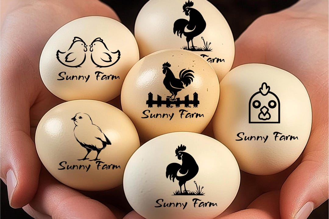 EGG STAMP, Chicken EGG Stamp, Egg Stamps, Custom Egg Stamp, Egg Labels ...