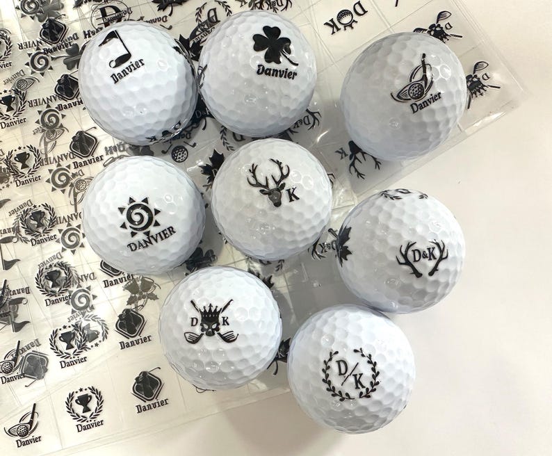 Personalized Golf Ball Decal, Custom Golf Accessories - Etsy