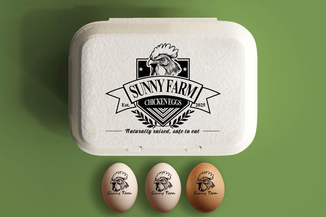 Custom Egg Cartons Stamp Return Carton Stamp, Chicken Farmer Gift, Hen ...