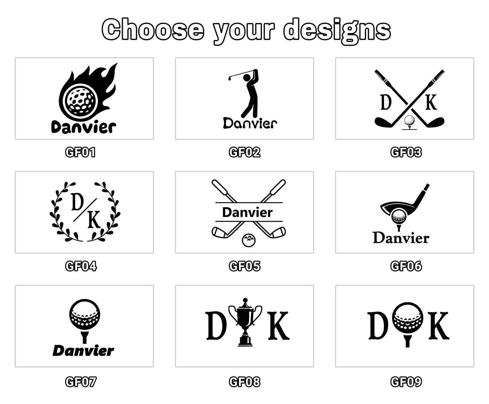Golf Ball Sticker\personalized Golf Ball\custom Decal for Golf\golf ...