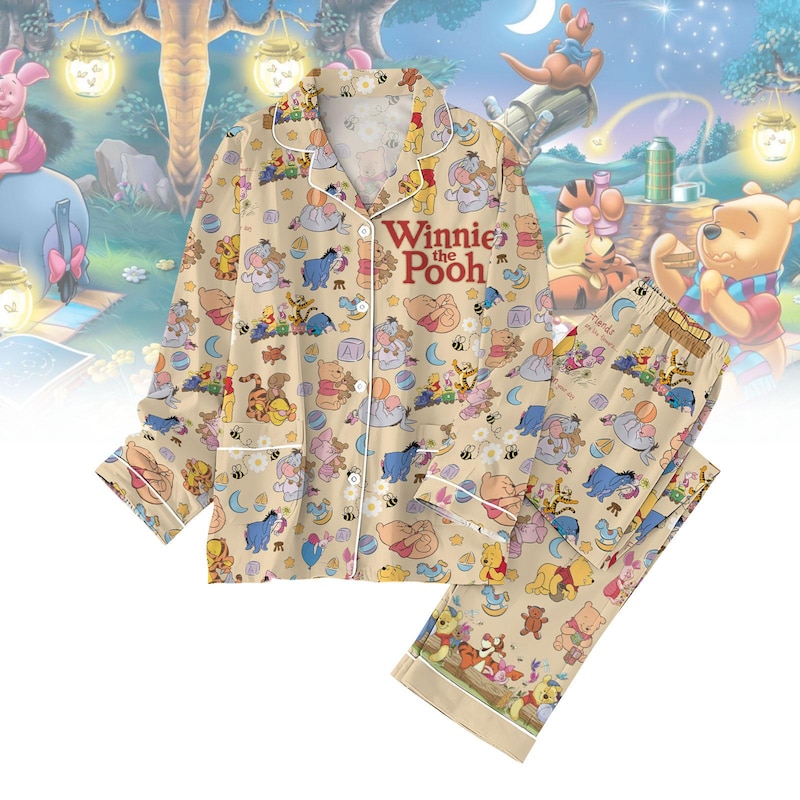 Winnie the Pooh Adult Pajamas - Etsy