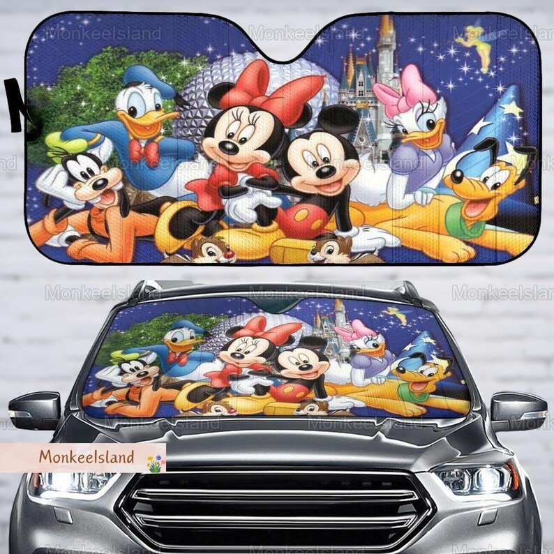 Mickey and Friends Car Sun Shade, Disney Friends Car Shade, Magic ...